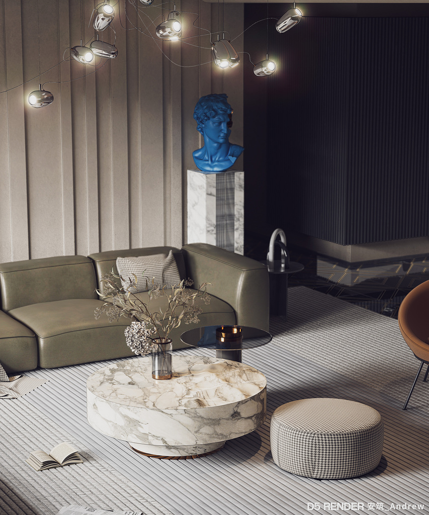 [Scene Express Vol. 62] Modern Living Room - Andrew - Scene Express - D5 RENDER FORUM