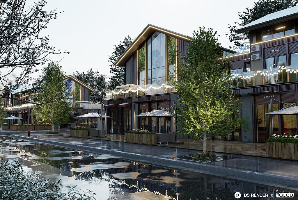 [Scene Express Vol.151] Free D5 Render Scene | Commercial Street - Scene Express - D5 RENDER FORUM