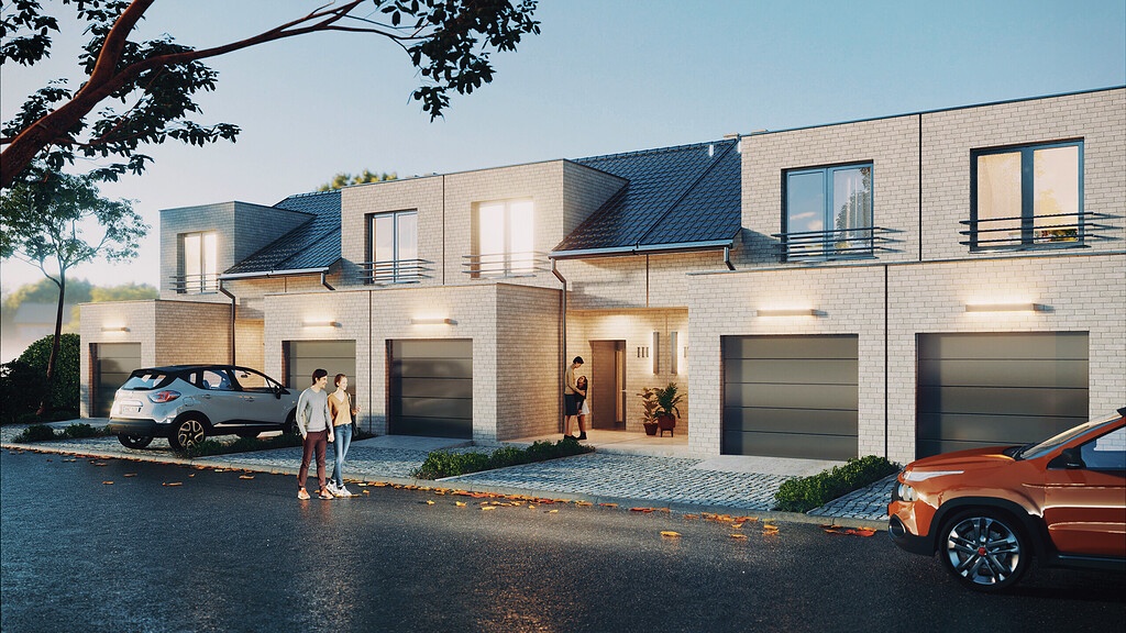 Terraced houses - animation - Gallery - D5 RENDER FORUM