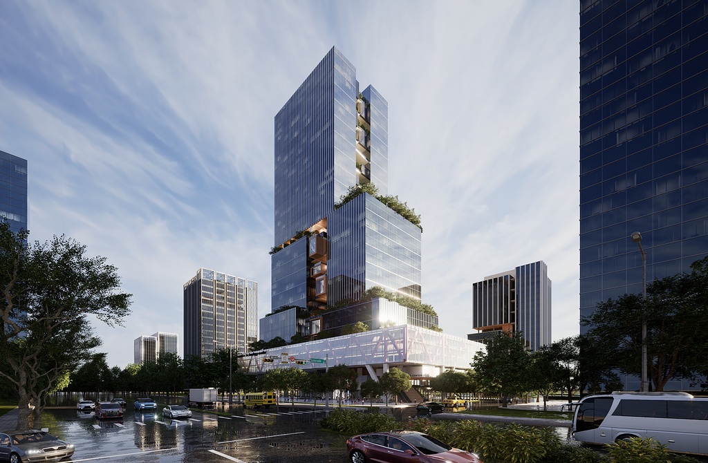 [Scene Express Vol.153] Free D5 Render Scene | Modern High-Rise - Scene Express - D5 RENDER FORUM