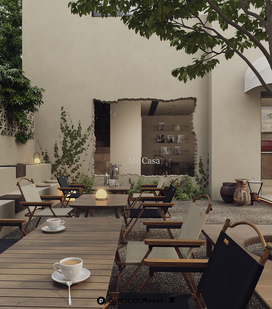 [Scene Express Vol.204] Free D5 Render Scene | Cafe - Scene Express - D5 RENDER FORUM