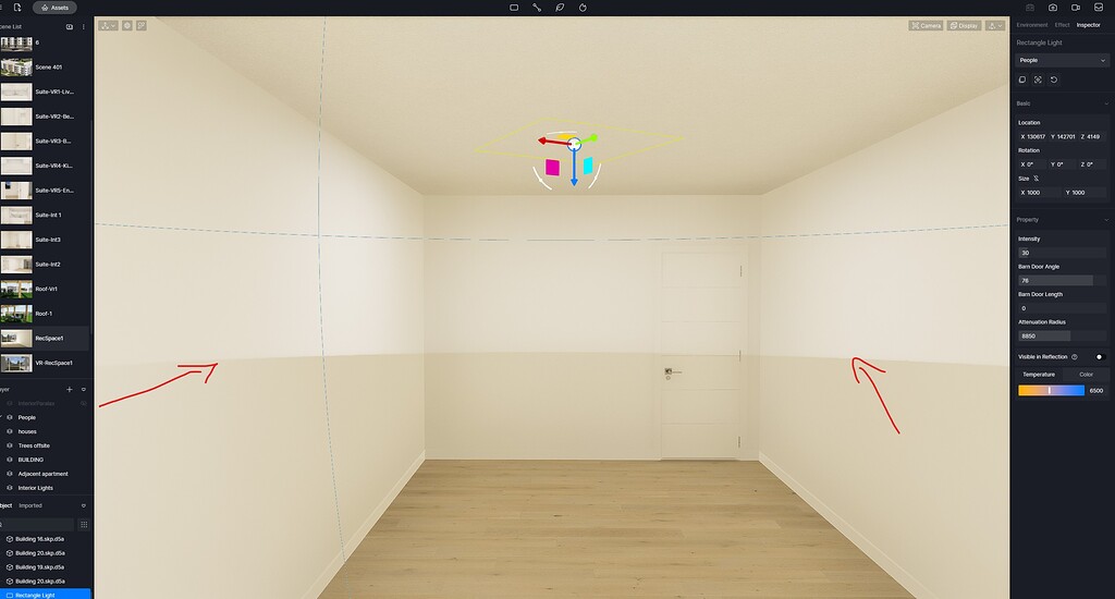 Rect lights creating reflection on non-reflective surfaces - Get Help ...