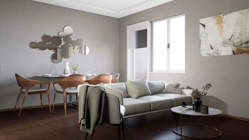 [D5 Render Challenge]-Modern house interior - Gallery - D5 RENDER FORUM