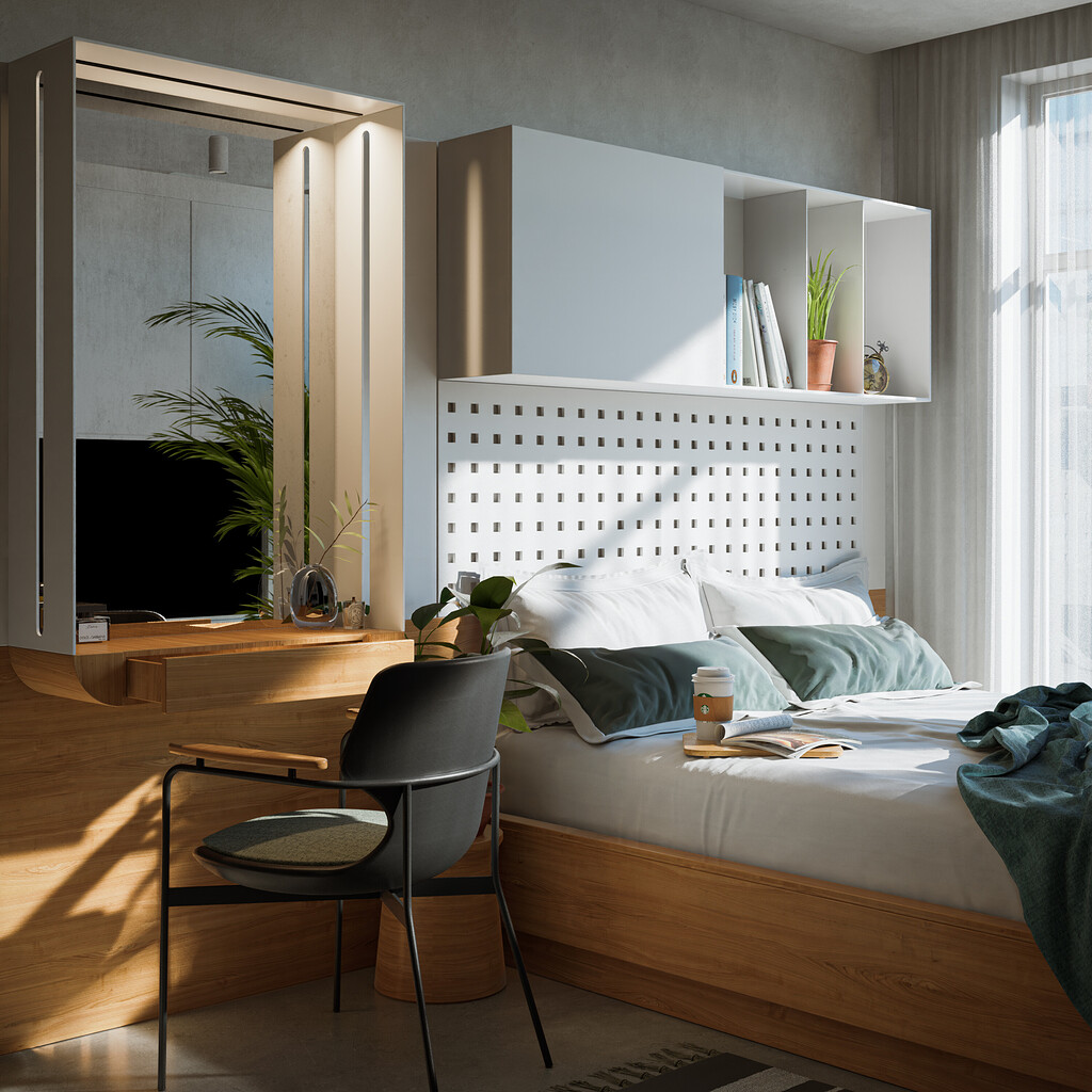 [D5 Render Challenge]A small studio apartment - Gallery - D5 RENDER FORUM