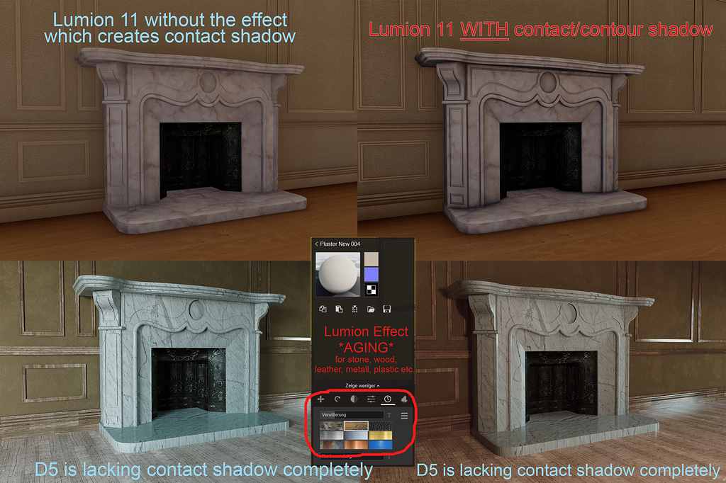 Contact/contour shadow like in Lumion - Ideas & Requests - D5 RENDER FORUM