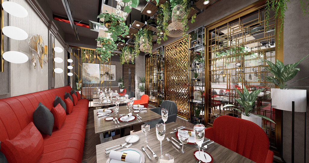 RESTAURANT D5 RENDER Challenge - Gallery - D5 RENDER FORUM