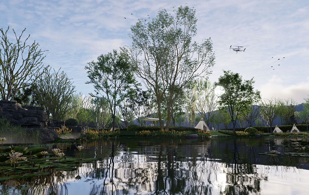 [Scene Express Vol.120] Free D5 Render Scene of Camping in Waterfront ...