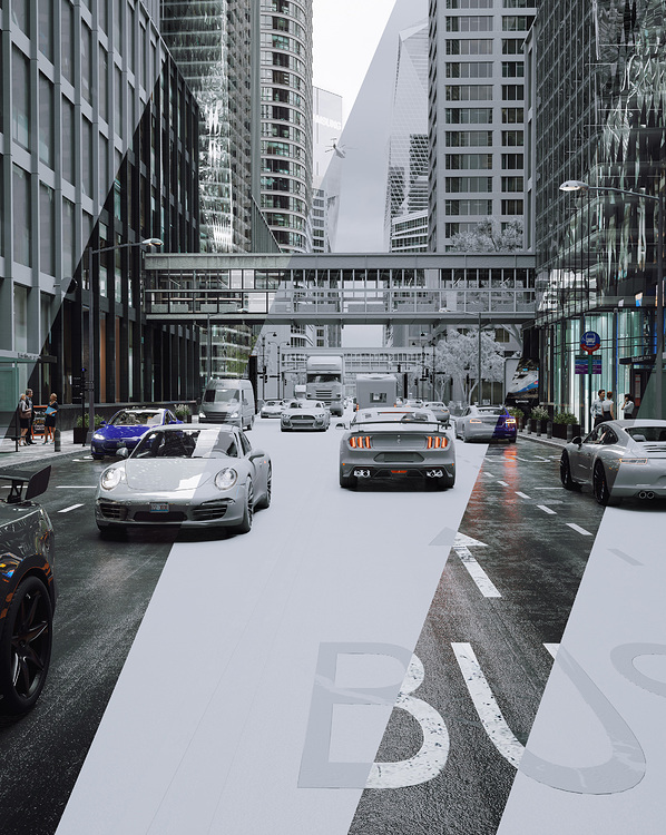[Scene Express Vol.192] Free D5 Render Scene | Rainy city streets ...