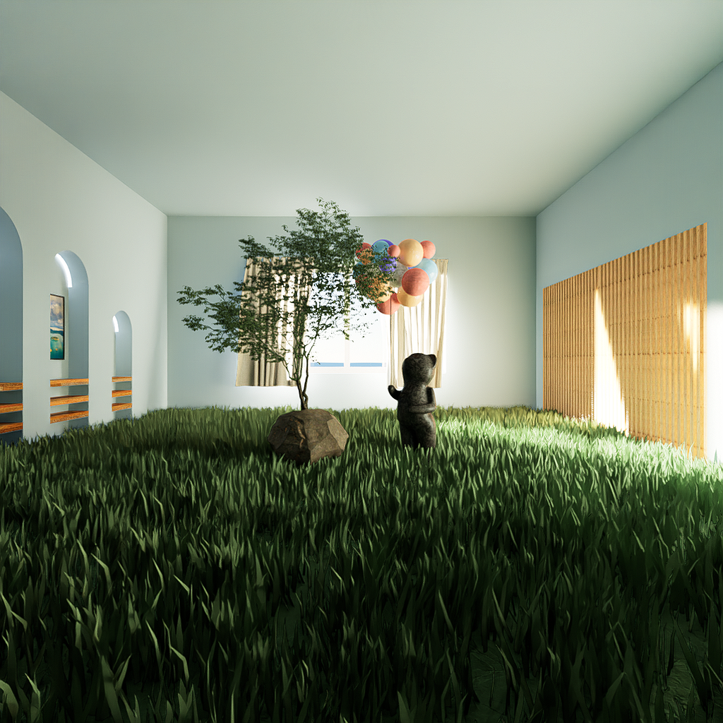 Liminal room with a teddy bear - Gallery - D5 RENDER FORUM