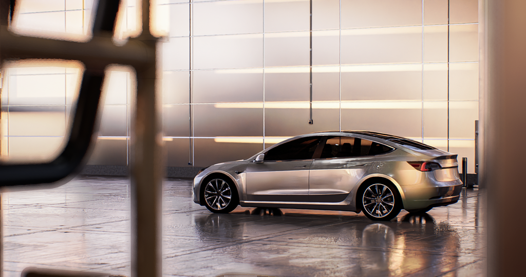 Tesla Renders in warehouse - Gallery - D5 RENDER FORUM