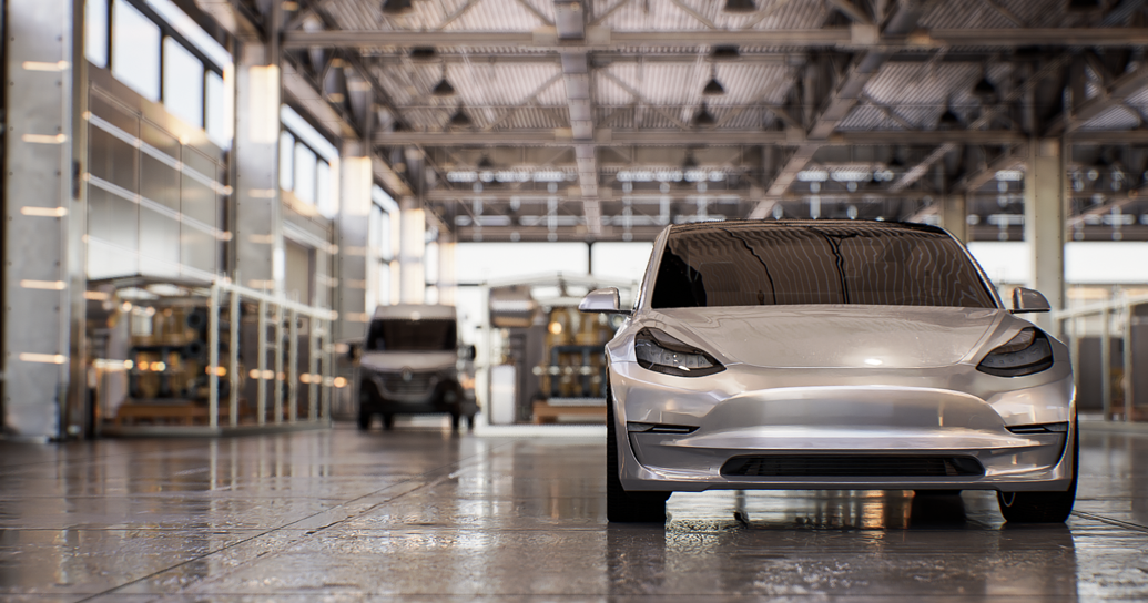 Tesla Renders in warehouse - Gallery - D5 RENDER FORUM