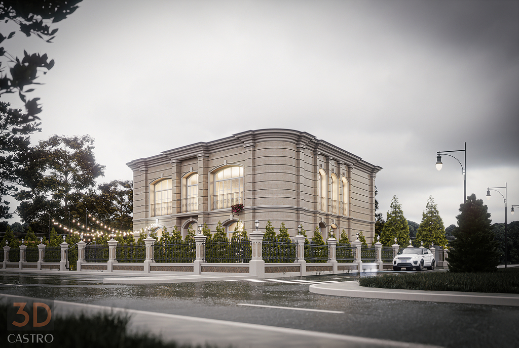 Exterior render - Classic Restaurant - Gallery - D5 RENDER FORUM