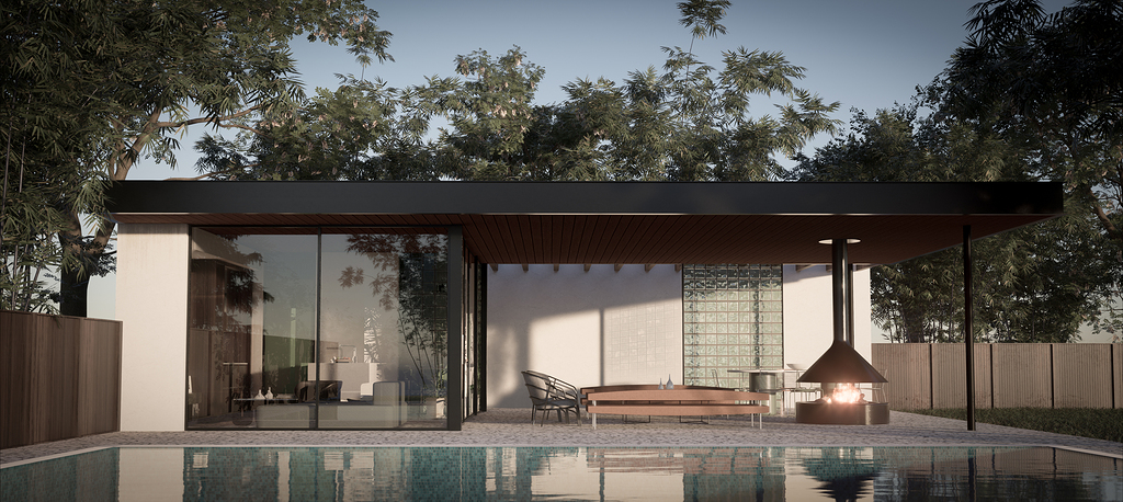 Pool House Render - Gallery - D5 RENDER FORUM
