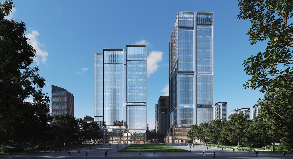 [Scene Express Vol.70] Free Render Scene Download | Skyscraper - Scene ...