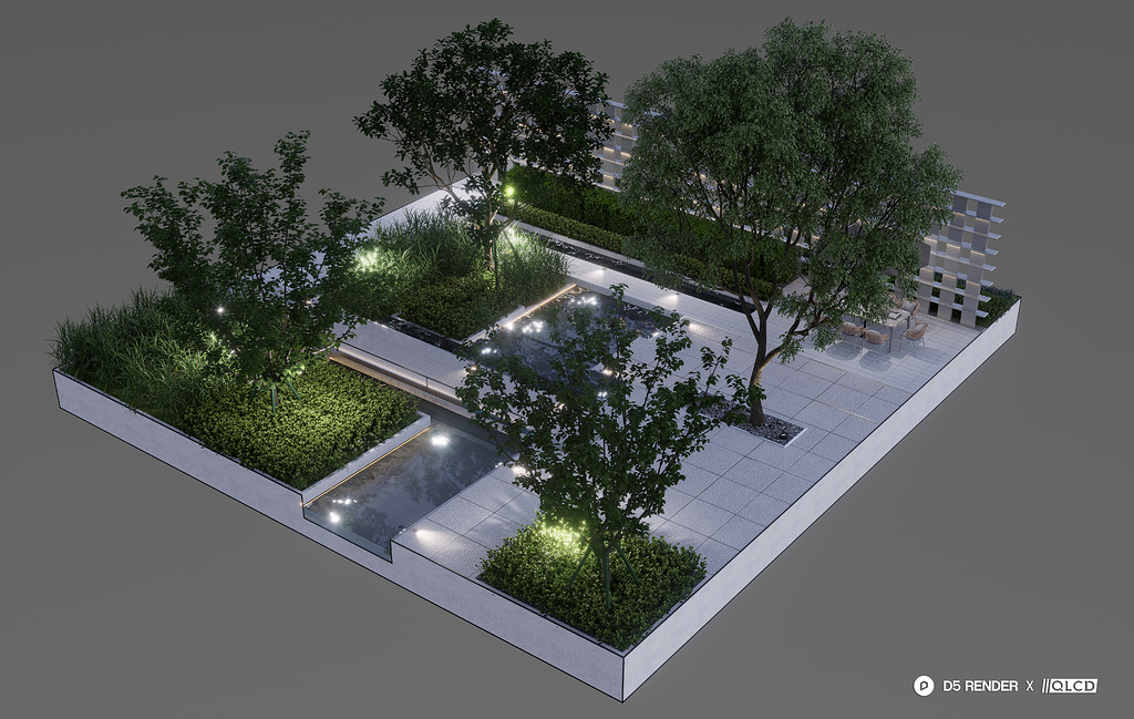 [Scene Express Vol.121] Free D5 Render Scene of Miniature Garden - Scene Express - D5 RENDER FORUM