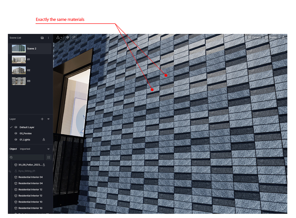 Same material looks different - Get Help - D5 RENDER FORUM