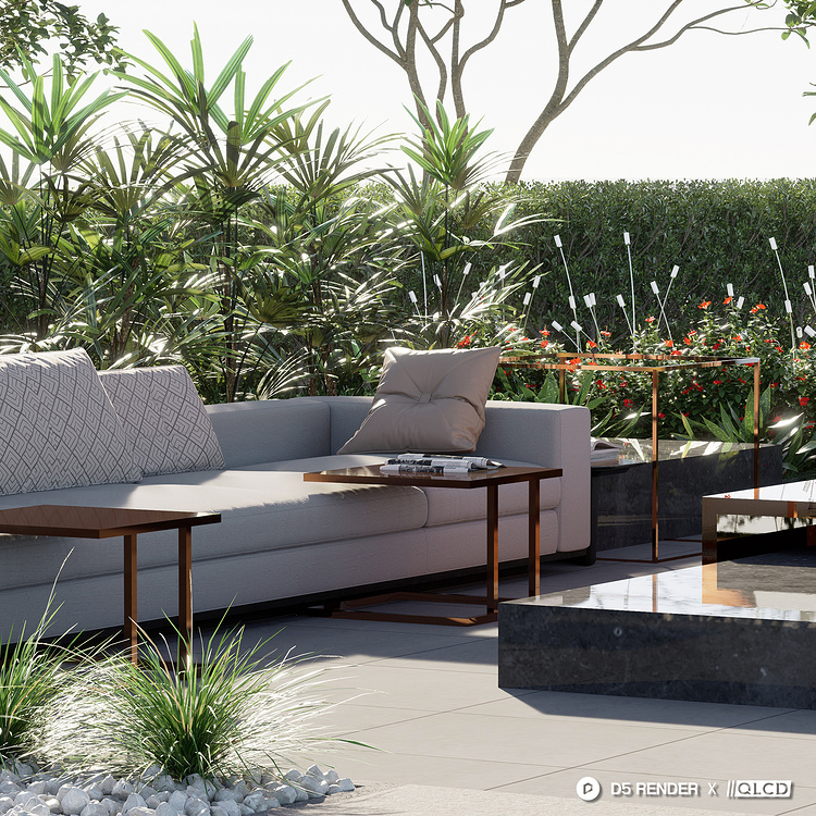 [Scene Express Vol.178] Free D5 Render Scene | Villa with garden - Scene Express - D5 RENDER FORUM