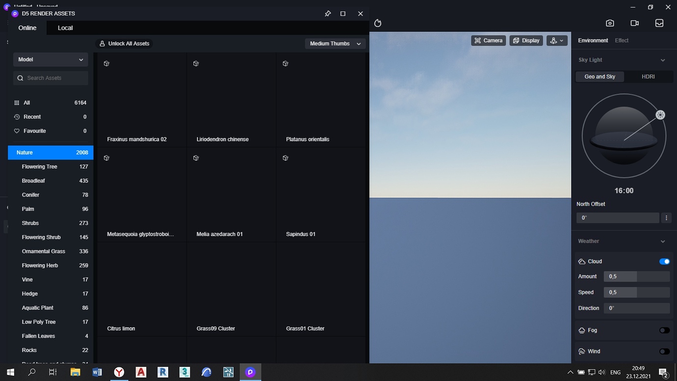 D5 Render does not see the library of materials and models, icons are ...