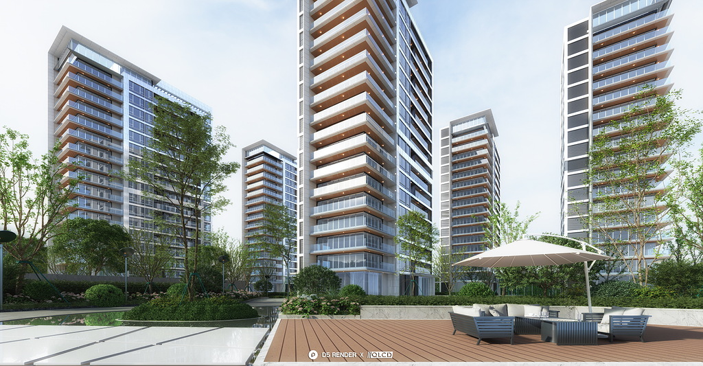 [Scene Express Vol.186] Free D5 Render Scene | Apartment block - Scene Express - D5 RENDER FORUM