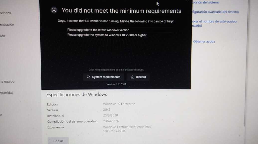 Error Executing Program Tech Support D5 Render Forum