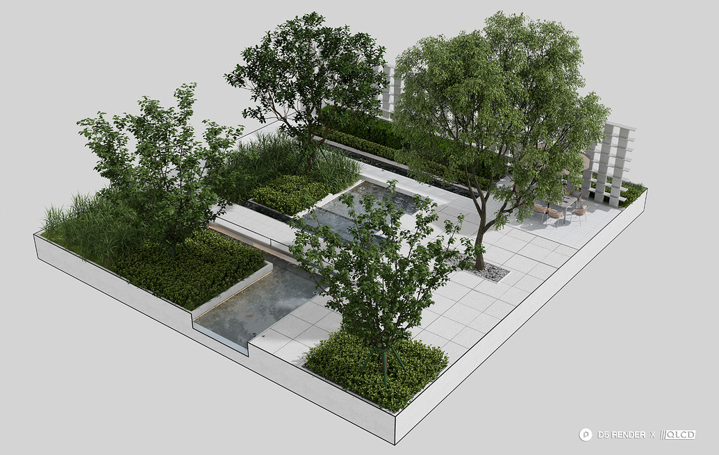 [Scene Express Vol.121] Free D5 Render Scene of Miniature Garden - Scene Express - D5 RENDER FORUM