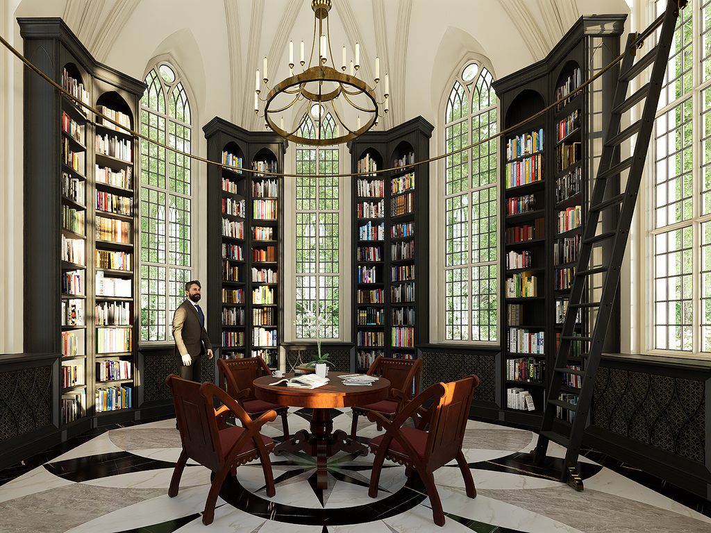 Gothic Library -- Looking for Feedback and advice - Gallery - D5 RENDER ...