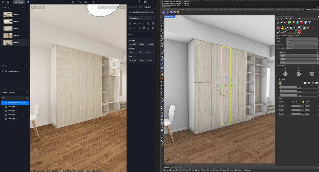 Rhino + D5 Mapping Problems with Textures - Tech Support - D5 RENDER FORUM