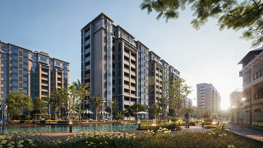 [Scene Express Vol. 297] Free D5 Render Scene | SUNSET AND HOTEL ...