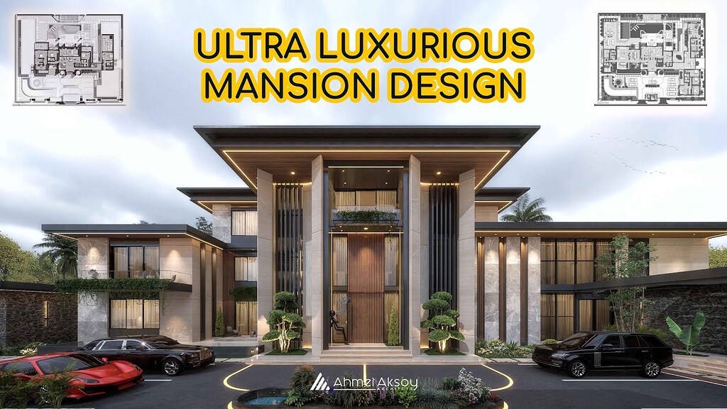 LUXURIOUS MANSION 3D Animation - Gallery - D5 RENDER FORUM