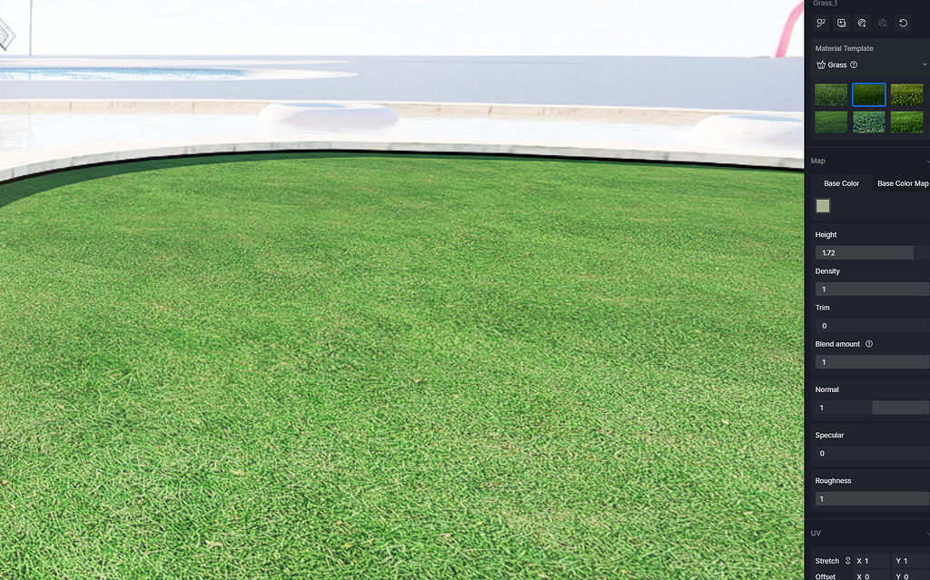 Grass material without 3d grass - Get Help - D5 RENDER FORUM