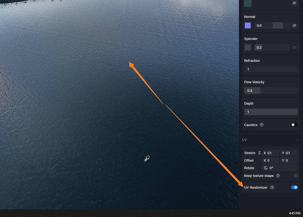 Uv random water - Get Help - D5 RENDER FORUM