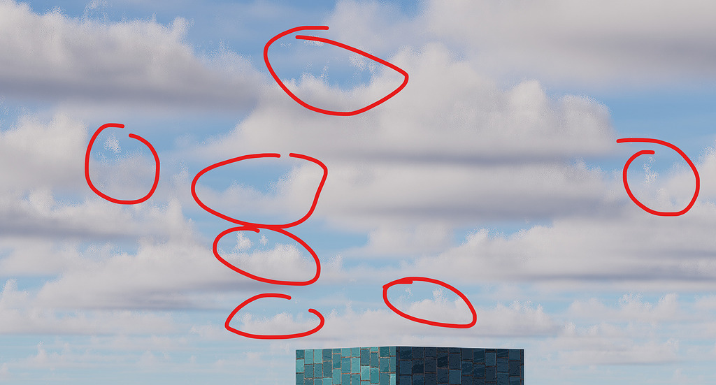 Why are clouds so pixelated and strange? - Get Help - D5 RENDER FORUM