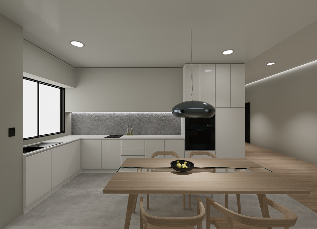 Minimal Living + Kitchen Interior - Gallery - D5 RENDER FORUM
