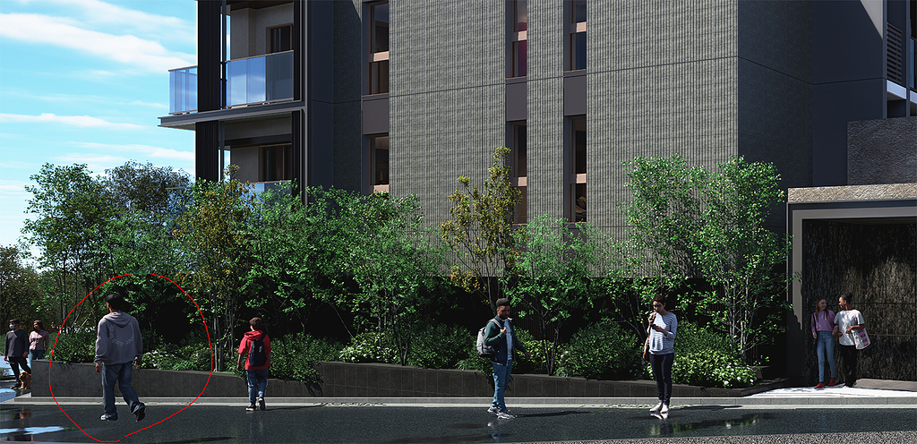 When exporting a video of a character moving along a gentle slope, the ...