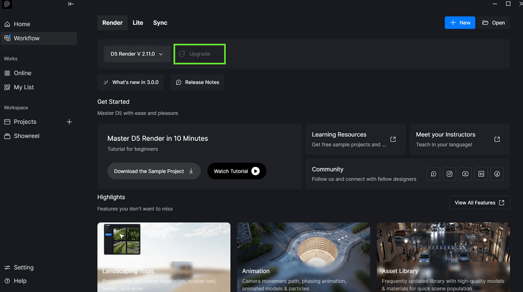 Why is my update button greyed out? - Get Help - D5 RENDER FORUM