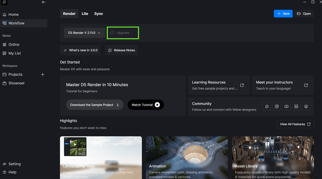 Why is my update button greyed out? - Get Help - D5 RENDER FORUM