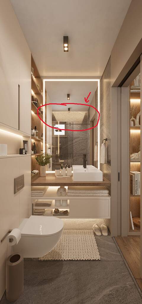 Strip LED Problem in the Mirror - D5 2.6.1 - Get Help - D5 RENDER FORUM