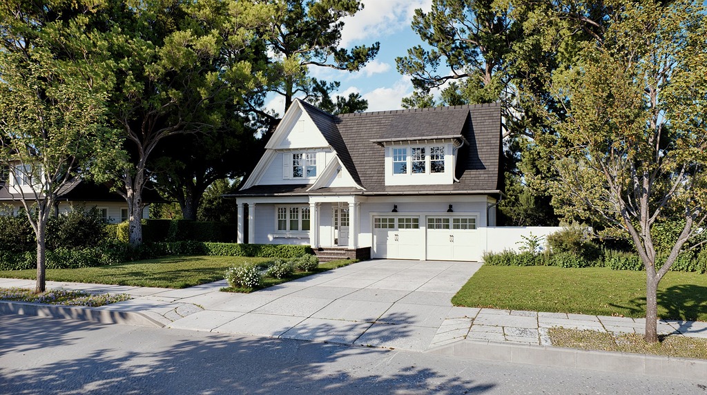 American Style House Exterior Renders - Gallery - D5 RENDER FORUM