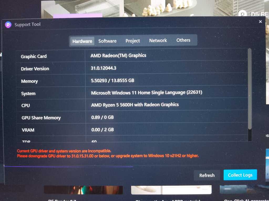 Problem with Windows 11 - Get Help - D5 RENDER FORUM