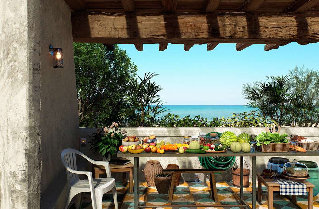 TEST ASSET(S) FOOD on Mediterranean scene - Gallery - D5 RENDER FORUM