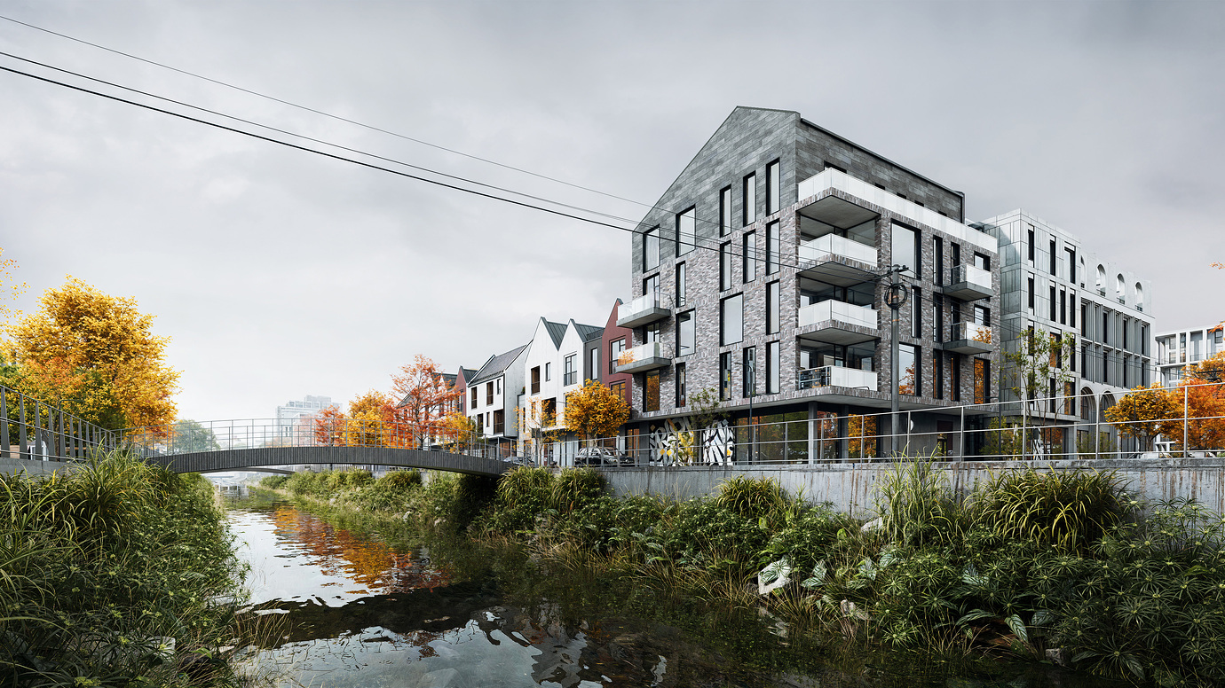 [Scene Express Vol. 326] Free Render Scene | Residential area - Scene ...