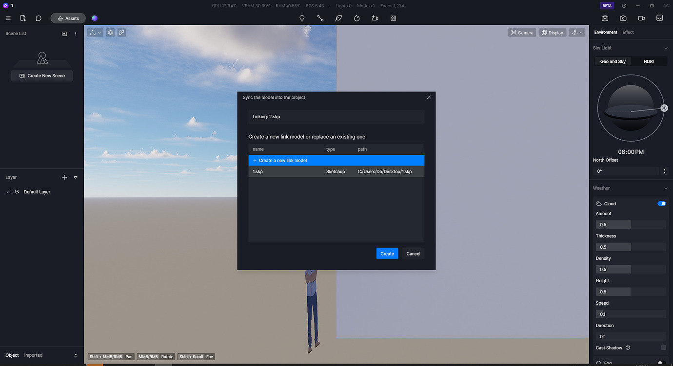 Update Sketchup File in D5 Render - Get Help - D5 RENDER FORUM