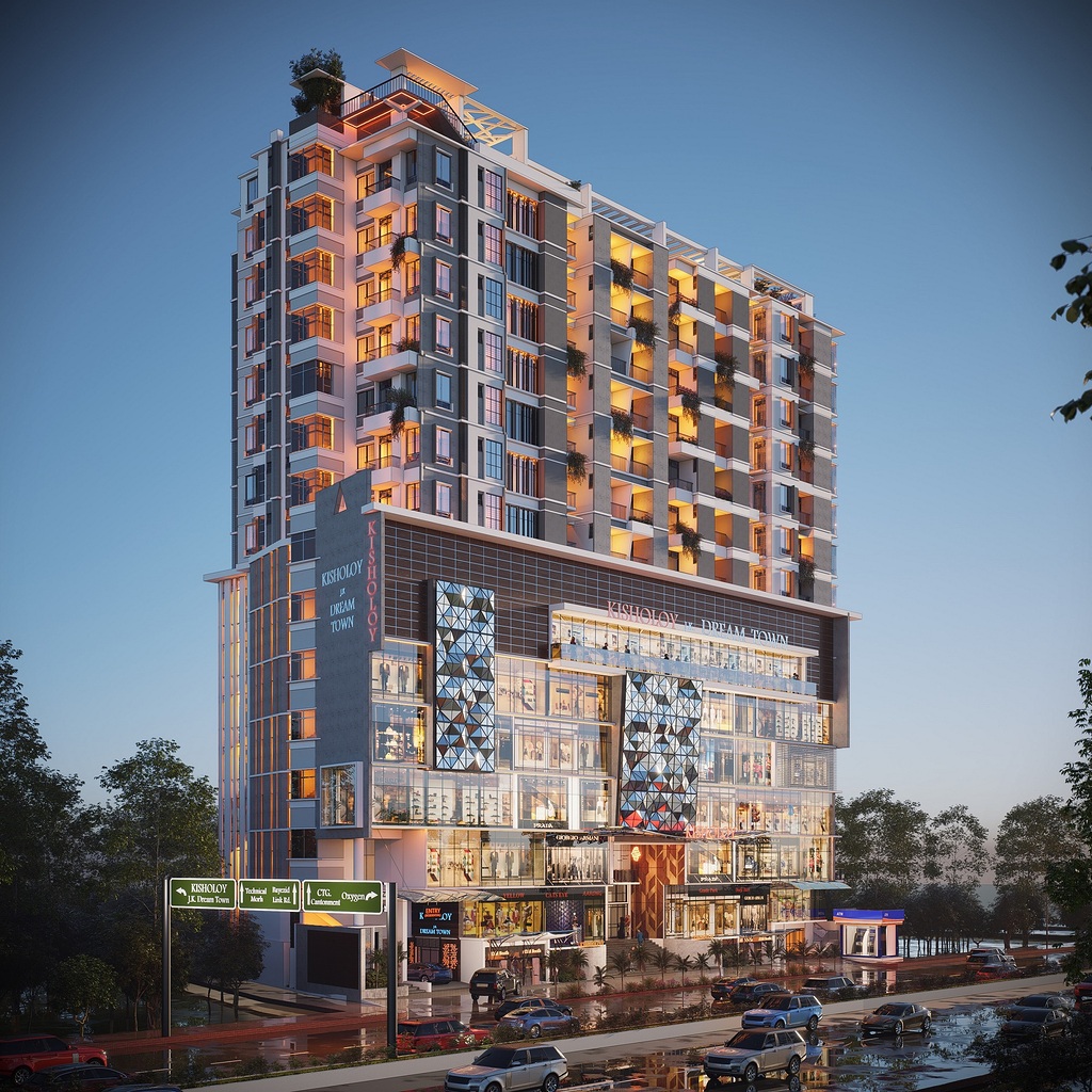 Multi-Use Building Render - Gallery - D5 RENDER FORUM