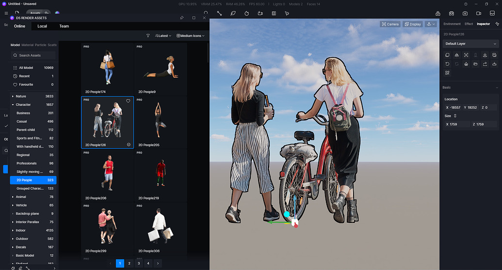 How to create 2d character assets - Get Help - D5 RENDER FORUM