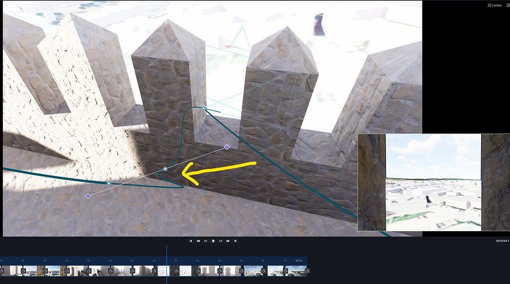 Camera path - weird curves automatically added - Get Help - D5 RENDER FORUM
