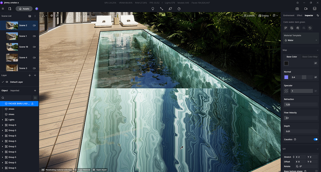 Water Material Problem in D5 2.6 - Get Help - D5 RENDER FORUM