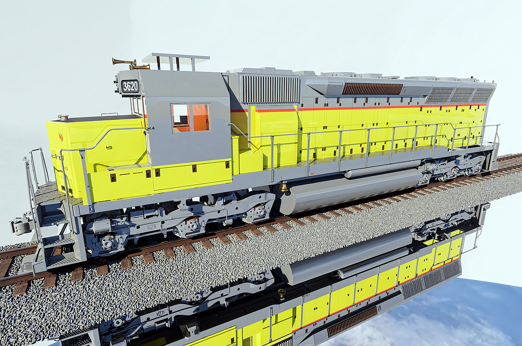 EMD SD-45 Locomotive/Train - Gallery - D5 RENDER FORUM