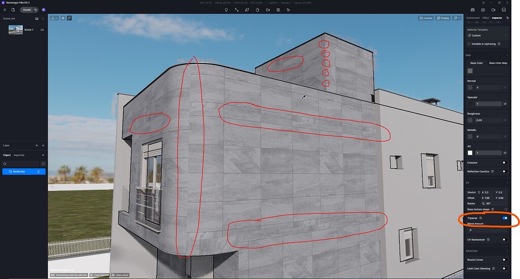 Triplanar Material Problem Sketchup - D5 2.7 - Get Help - D5 RENDER FORUM