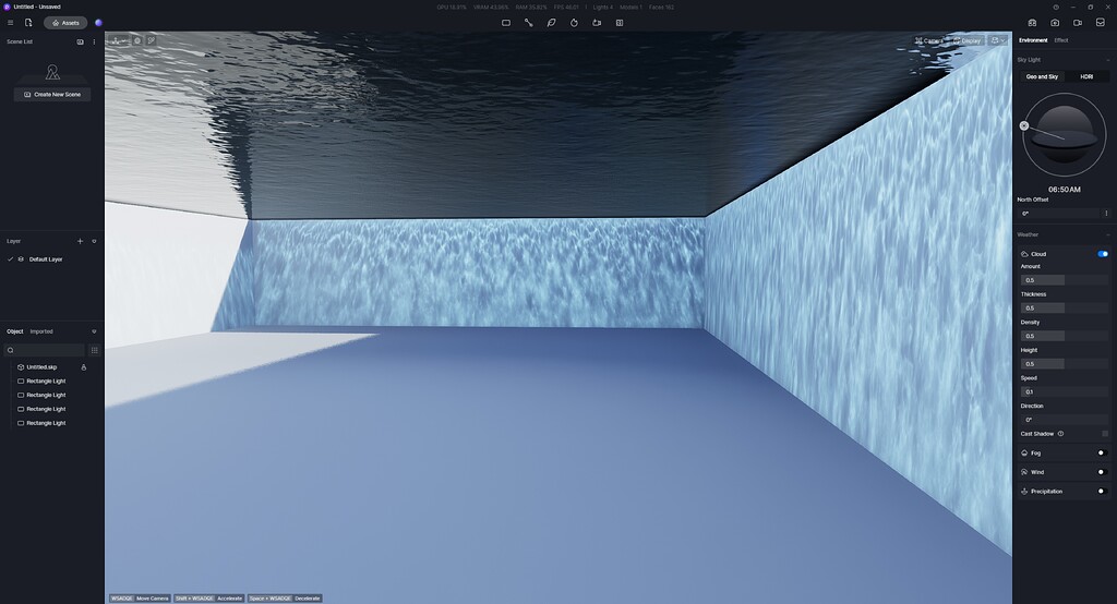 How to make caustics in the bottom of the surface? - Get Help - D5 RENDER FORUM