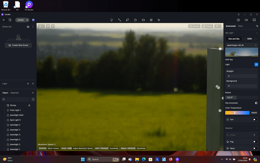 environment/hdri background blur - Get Help - D5 RENDER FORUM